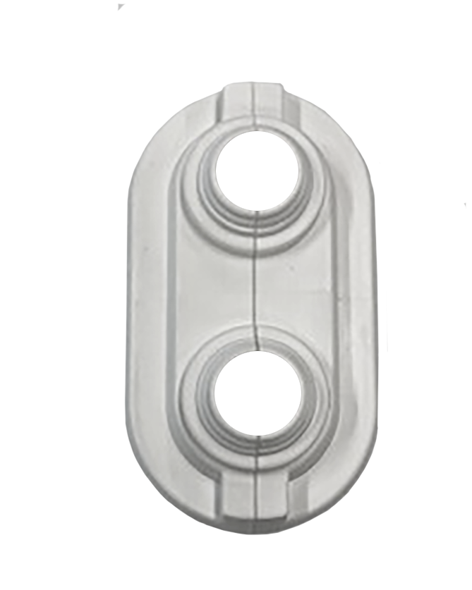Eurorad dobbelt rosette 40 mm - Dobbelt roset - Nicobelli VVS